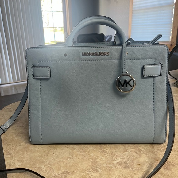 Michael Kors | Bags | Michael Kors Sky Blue Handbag | Poshmark